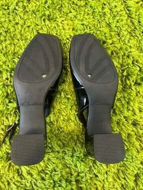 Clarks | Shoes | Sample Clarks Signature Fernie Sling Black Patent ...